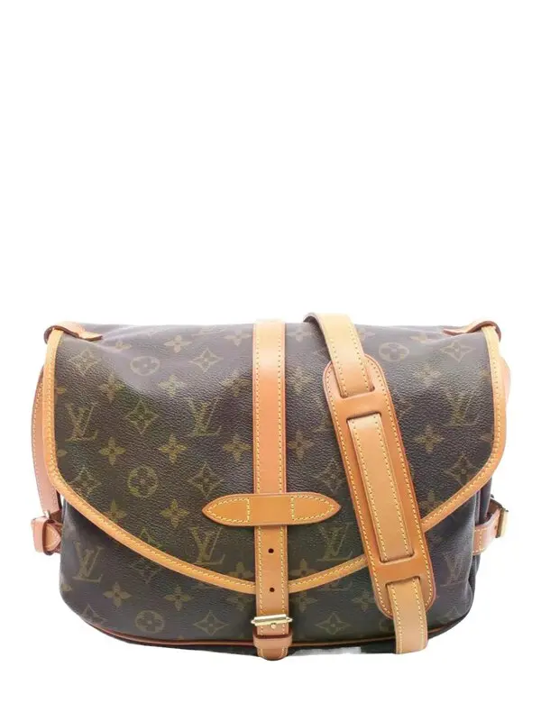 LOUIS VUITTON Monogram Saumur 30 Crossbody Bag - Brown