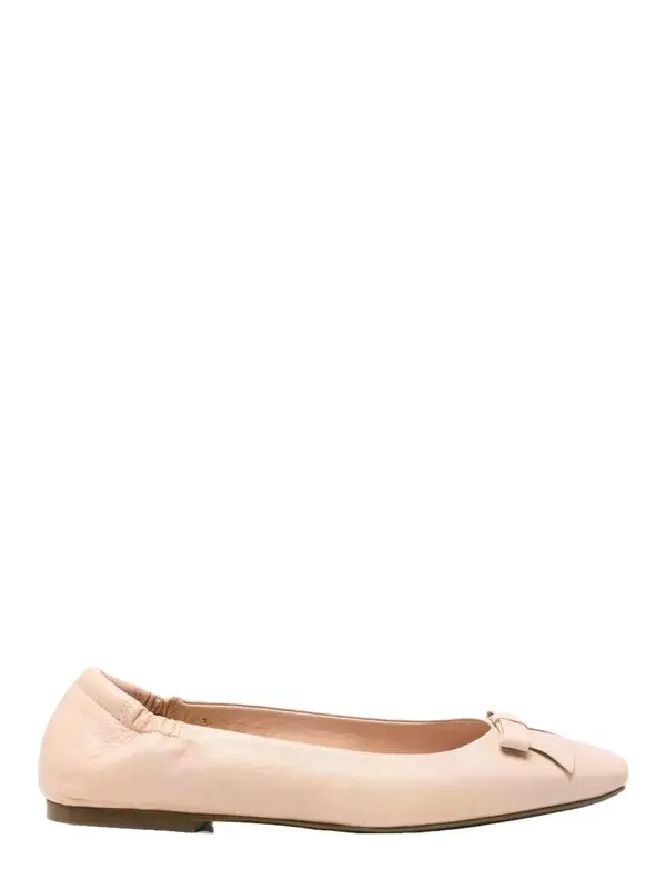 SERGIO MORETTI FIRENZE Bow Detail Ballet Flats - Neutrals