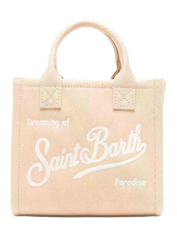 MC2 SAINT BARTH Logo Embroidered Tote Bag - Neutrals