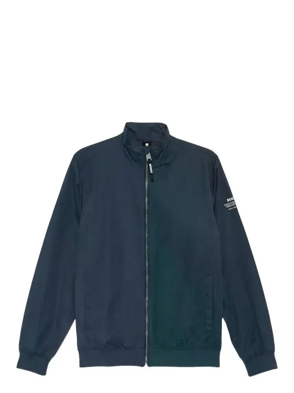 ECOALF Logo-print Zip-up Jacket - Blue