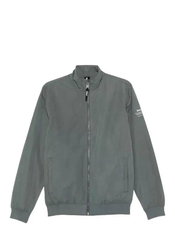 ECOALF Zip-up High-neck Jacket With Long Sleeves - Green