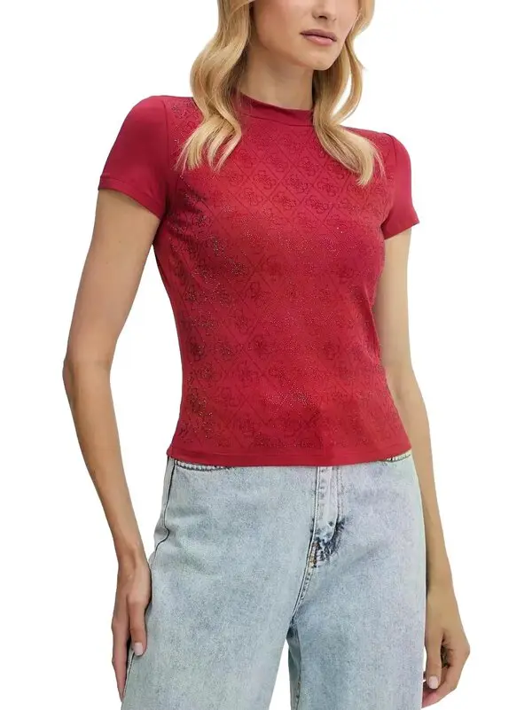 Guess Patterned Short-sleeve T-shirt - Red