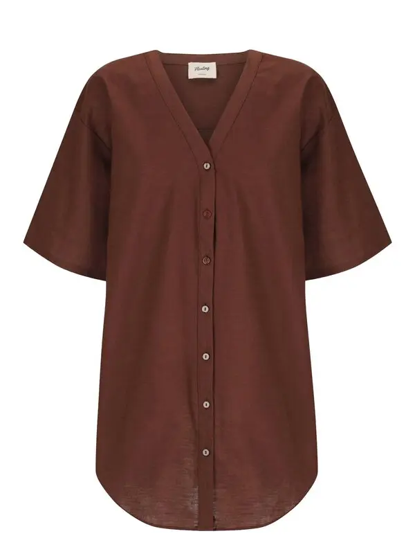 FLOATING SWIM Sassari Beach Tunic - Brown