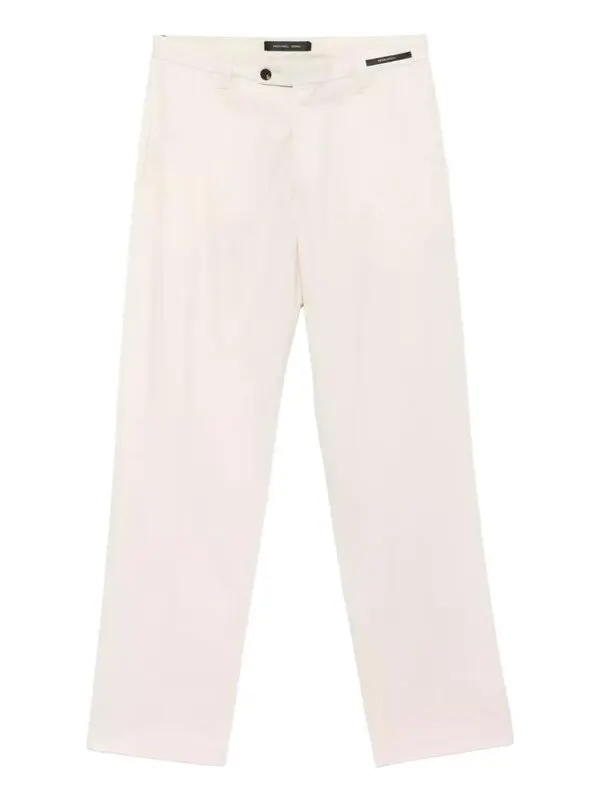 MICHAEL COAL Patch Detail Trousers - Neutrals