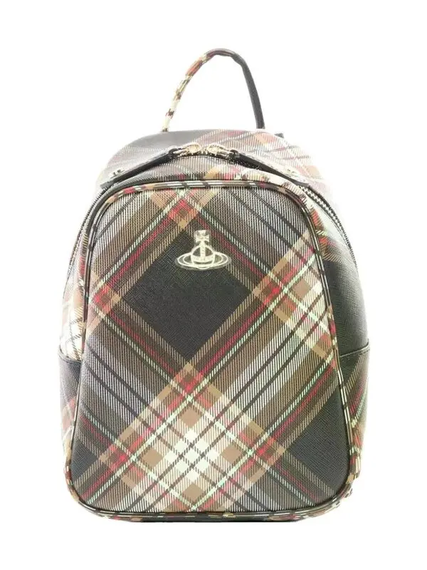 VIVIENNE WESTWOOD Tartan Backpack - Black