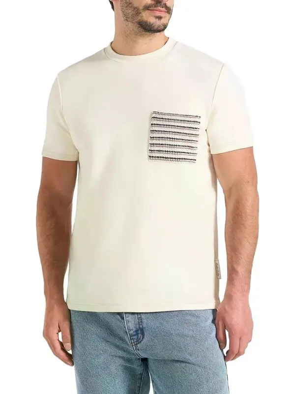 Manière De Voir Joris Whipstitch-pocket T-shirt - Neutrals