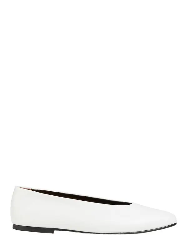Tove Darcy Leather Ballet Flats - White