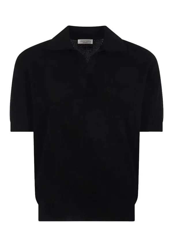 ROBERTO COLLINA Open-knit Short-sleeve T-shirt - Black