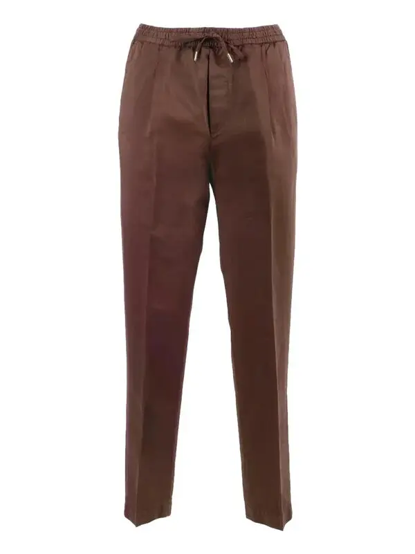 BRIGLIA 1949 Drawstring Trousers - Brown
