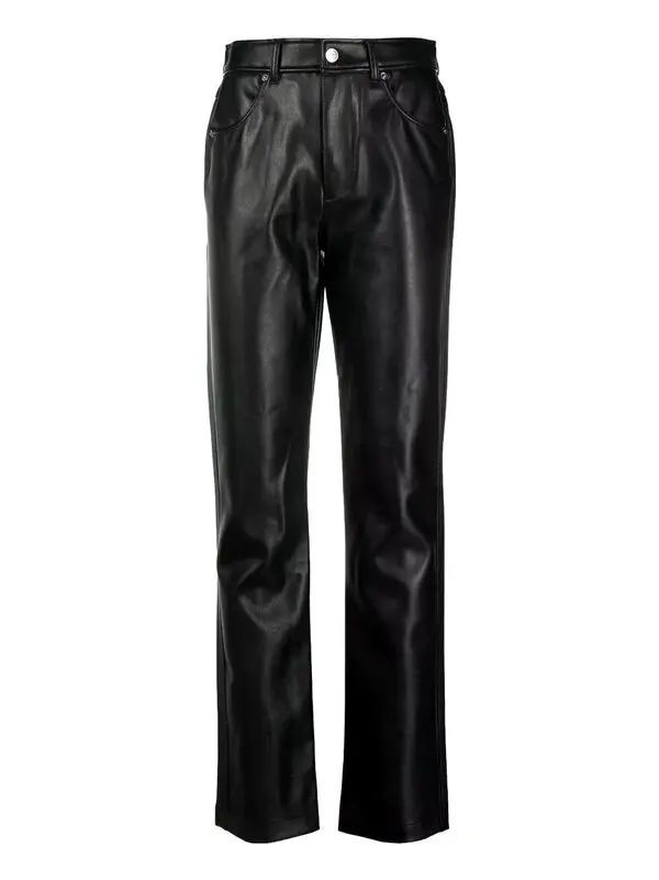 DIESEL® P-arcy-a Faux-leather Trousers - Black