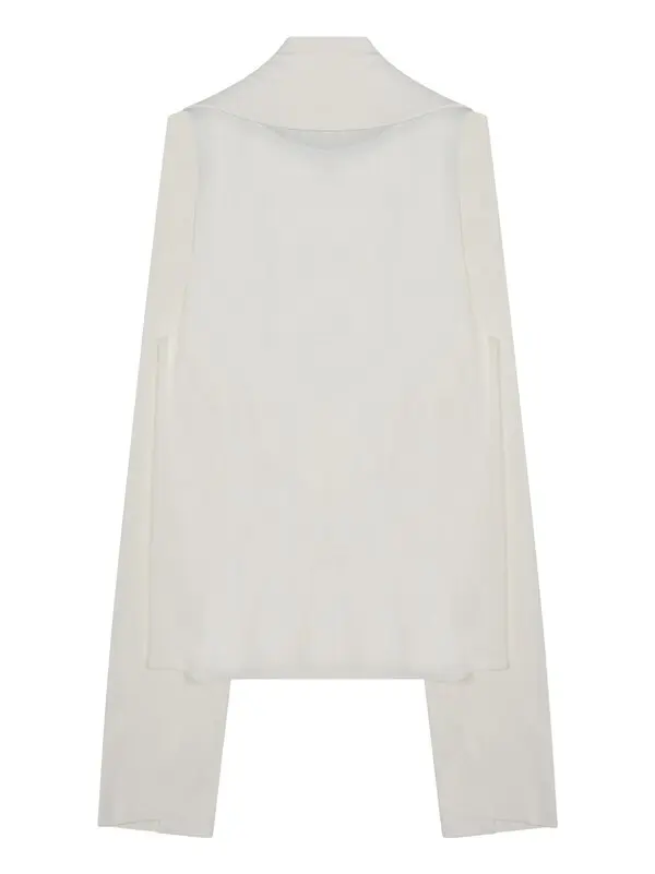 Alberta Ferretti Chiffon Top - White