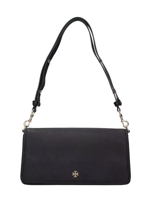 Tory Burch Kira Leather Shoulder Bag - Black