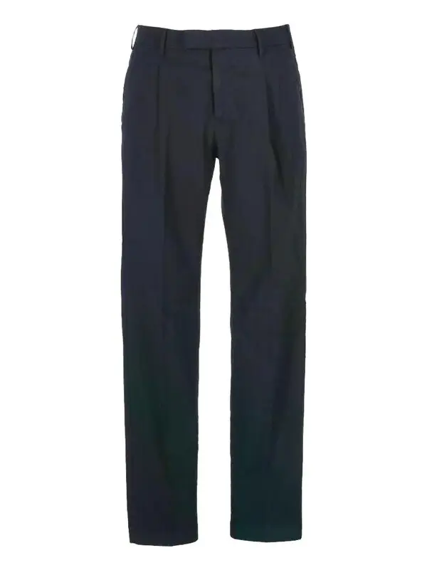 PT TORINO Pleated Straight-leg Trousers - Blue