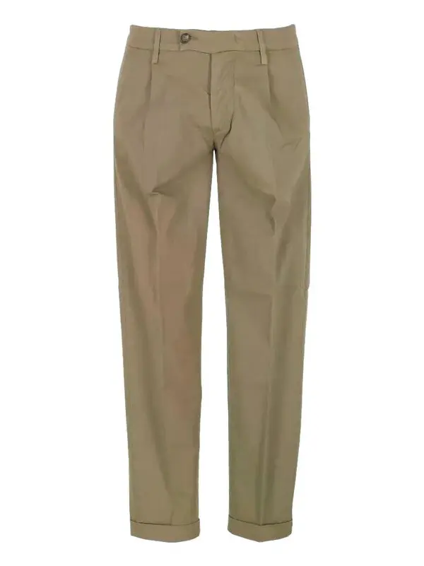 RE-HASH Pleated Turn-up Trousers - Neutrals