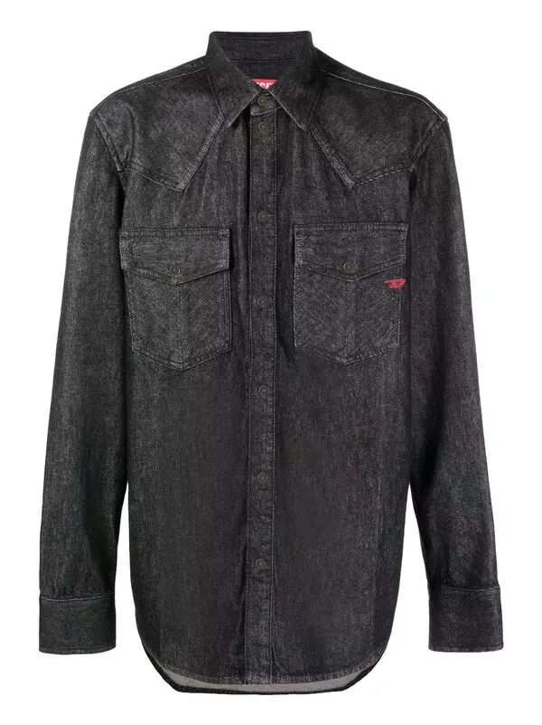 DIESEL® D-ocean Dark Denim Shirt - Black