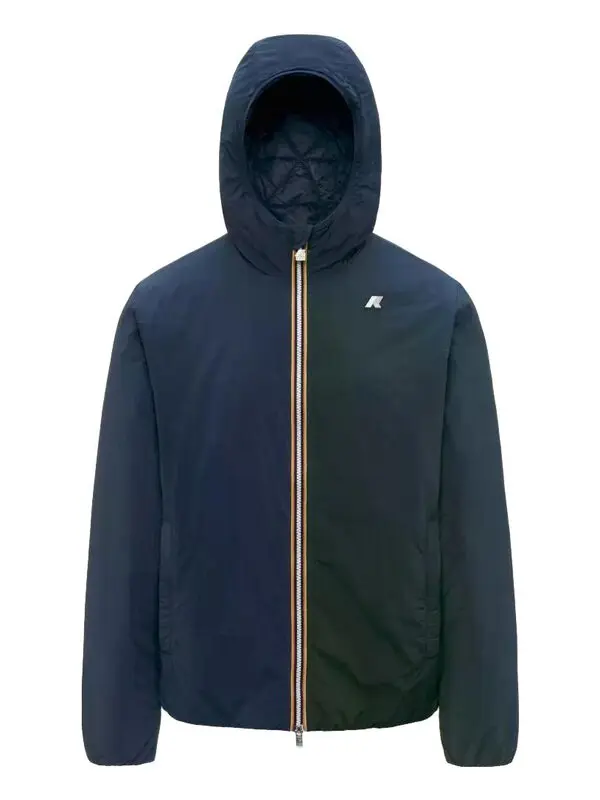 K-WAY Hooded Zip-up Jacket - Blue