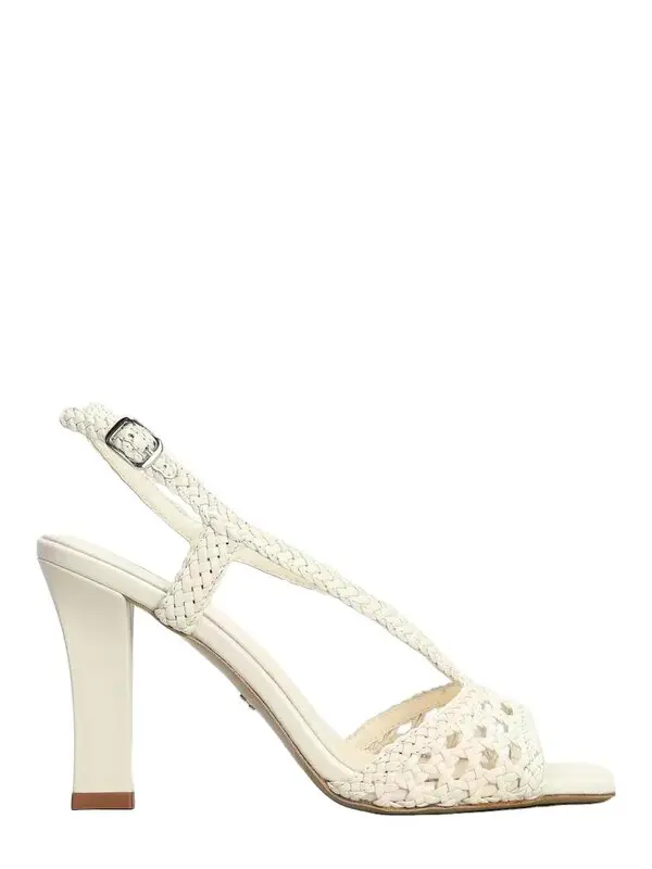 Lola Cruz Tabata Braided Slingback Sandals - White