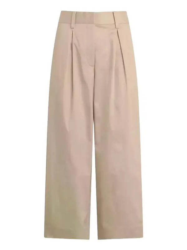 FAVORITE DAUGHTER London Pleat Detail Trousers - Neutrals
