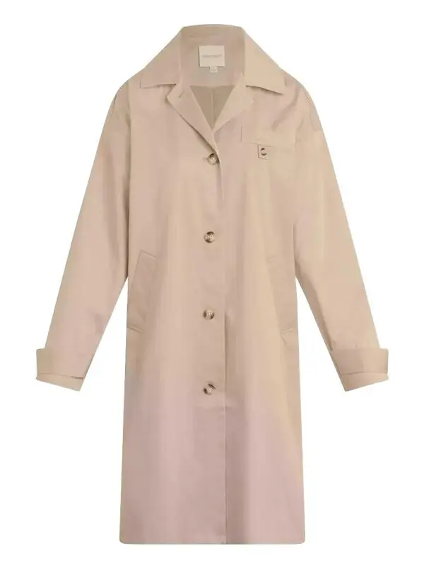 FAVORITE DAUGHTER Easy Trench Button Fastening Coat - Neutrals