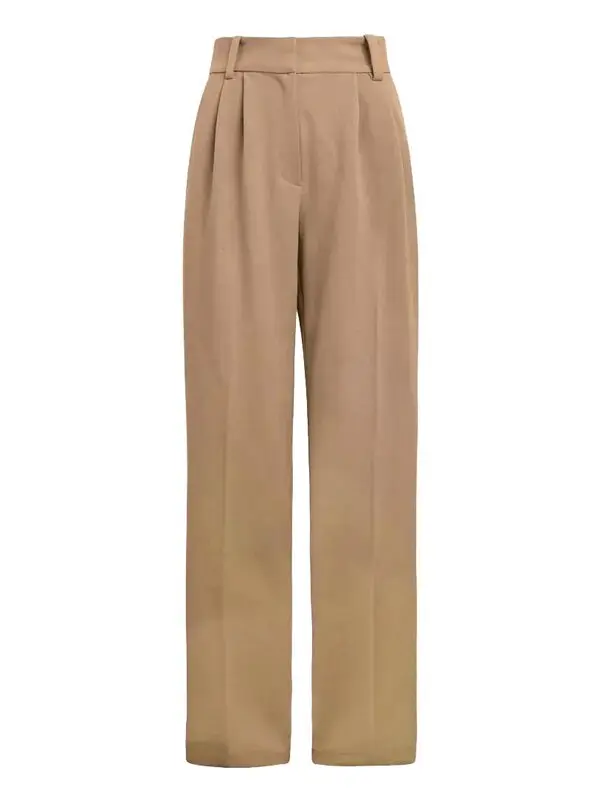 FAVORITE DAUGHTER Favorite Pleated" Khaki Trousers - Neutrals