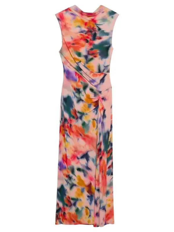 Simkhai Acacia Draped Midi Dress - Pink