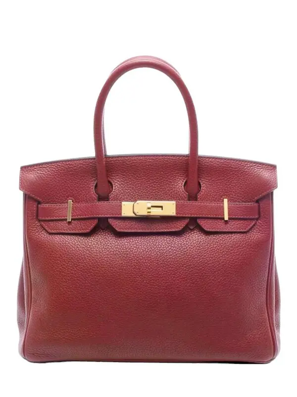 Hermès 2015 Birkin 30 Togo Handbag - Red