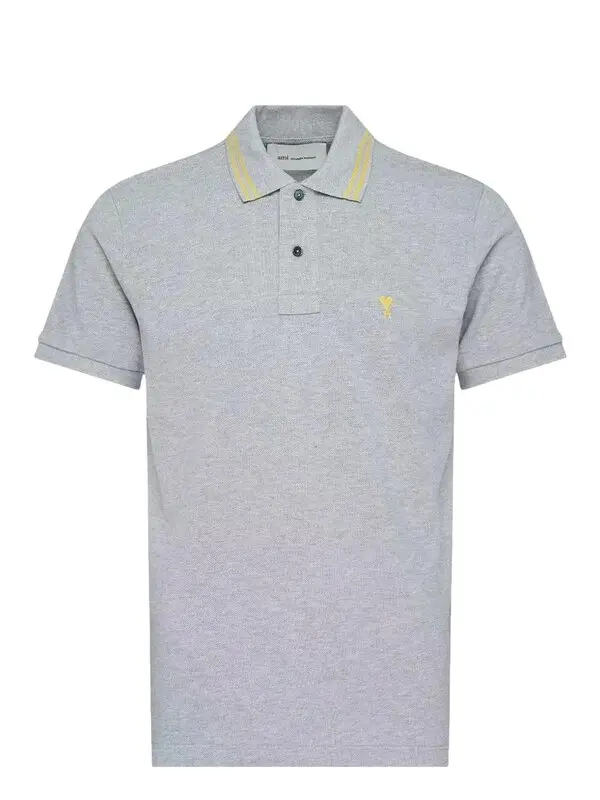 Ami Short-sleeves Polo Shirt - Grey