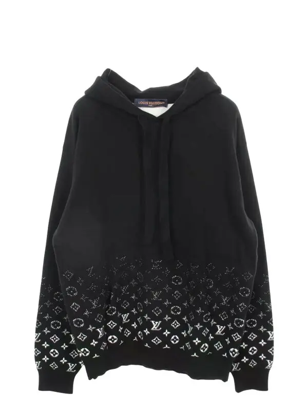 LOUIS VUITTON Monogram Gradient Hoodie - Black