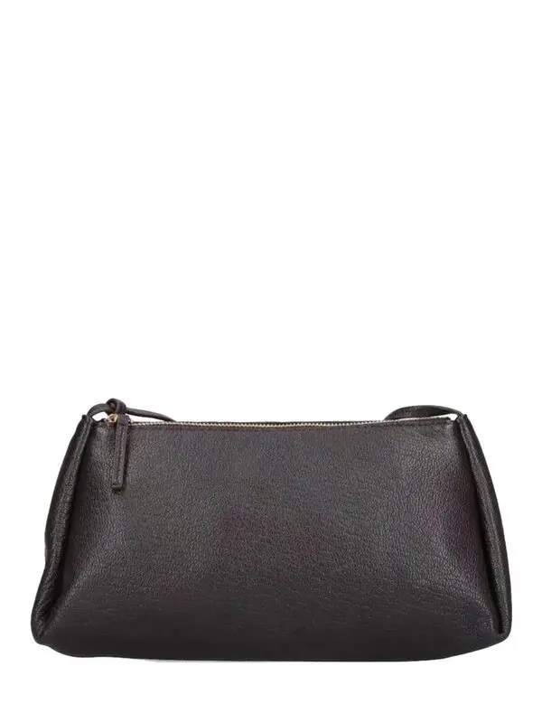 Calvin Klein Grained Leather Shoulder Bag - Brown