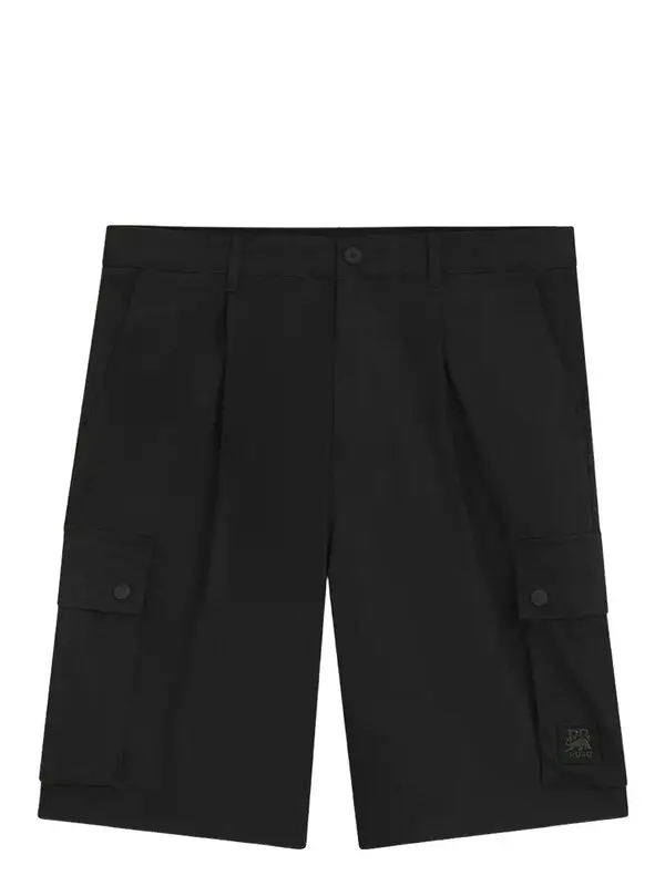 Hugo Pleated Cargo Shorts - Black