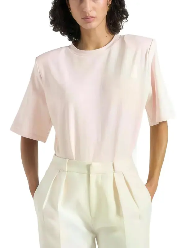 Manière De Voir Maniere De Voir Bodysuit Crewneck, Short Sleeve - Pink