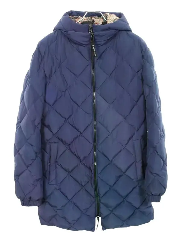 Etro Quilted Zip-up Jacket - Blue