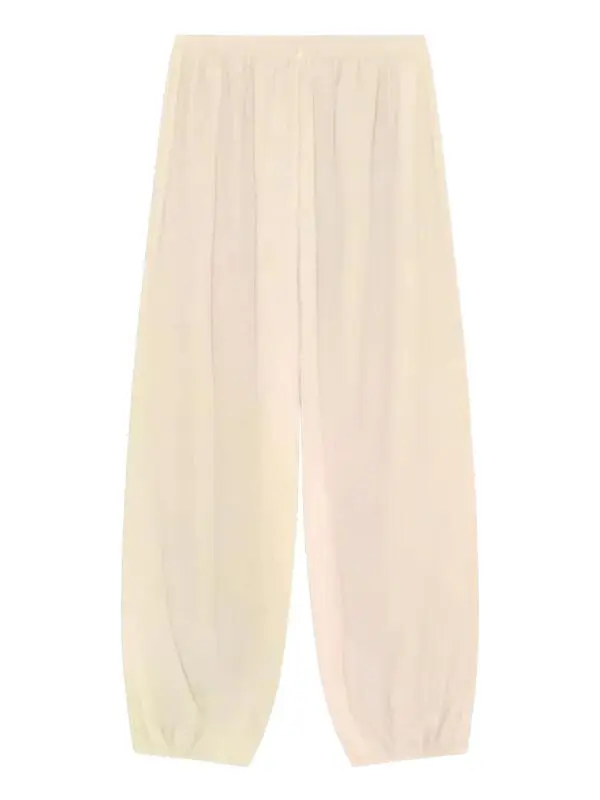 HERSKIND Elasticated Waistband Cuffed Trousers - Neutrals