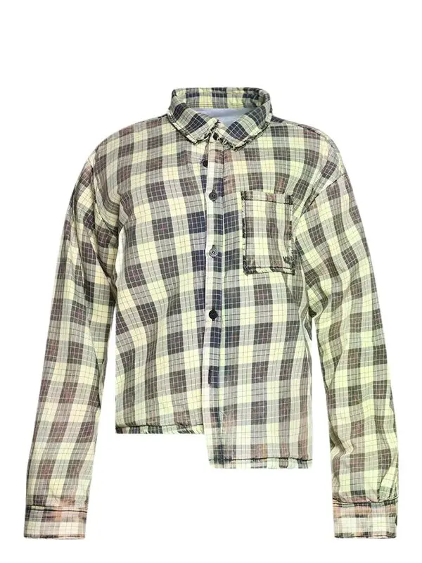 Natasha Zinko Distressed Check Jacket - Neutrals