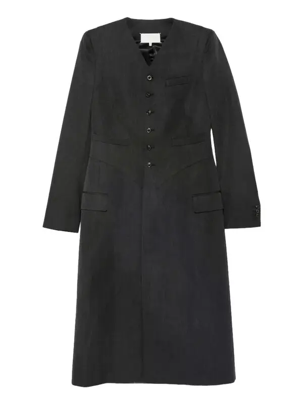 MAISON MARGIELA Four-stitch Single-breasted Coat - Grey