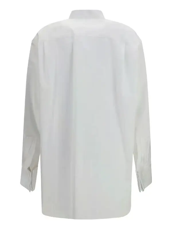 Saint Laurent Bib-front Cotton Shirt - White