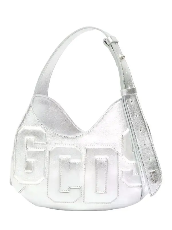 Gcds Logo Shoulder Bag - Silver