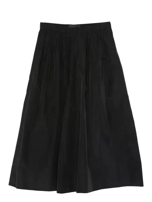 JUUN.J Elasticated-waistband Pleated Palazzo Pants - Black