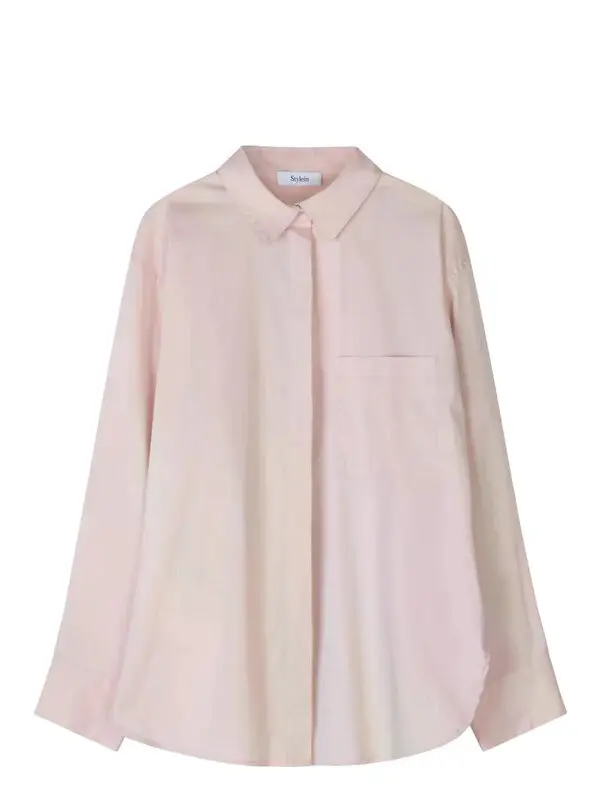 Stylein Jansell Chest-pocket Shirt - Pink