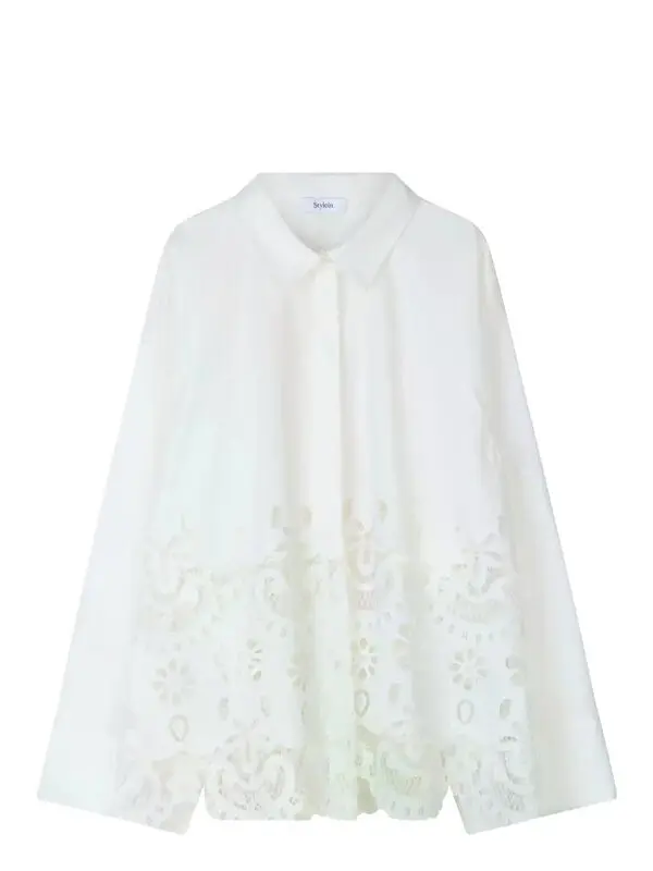 Stylein Juretto Lace-panelled Shirt - White