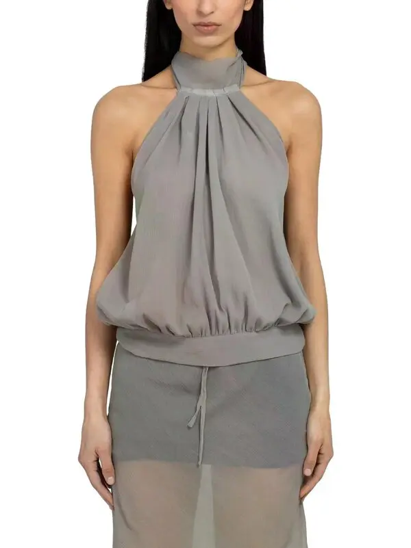 Gimaguas Boa Halterneck Top - Grey