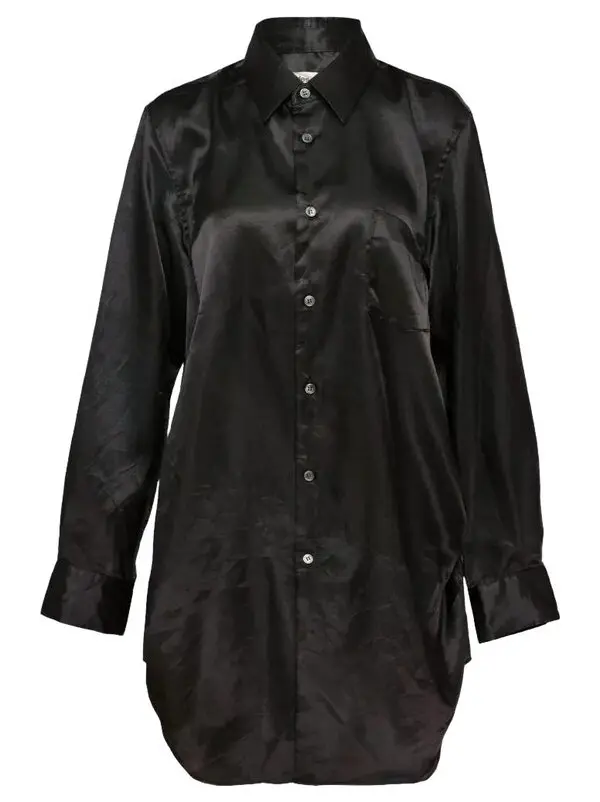 Comme Des Garçons Long Sleeves Mini Dress - Black