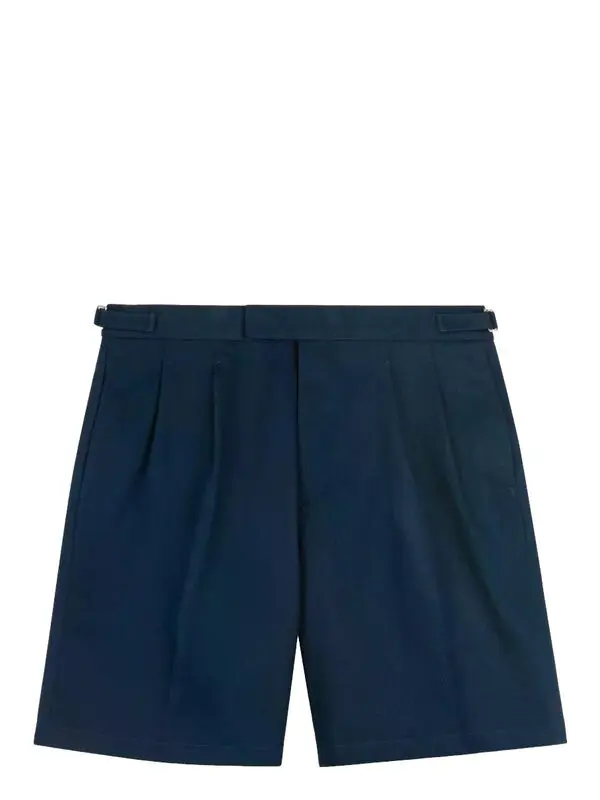 TOD'S Pleated Tailored Shorts - Blue