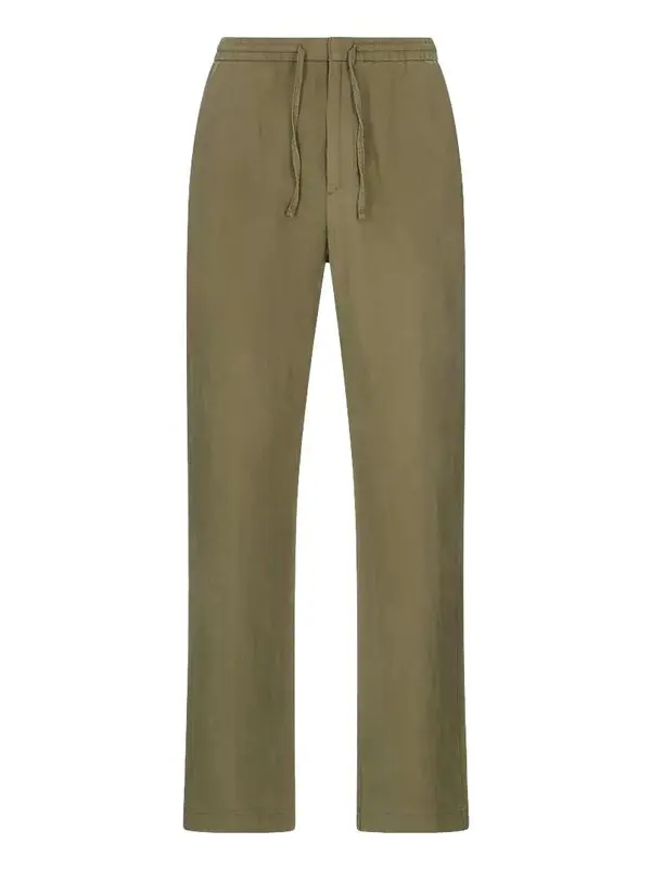 Canali Drawstring Straight-leg Trousers - Green