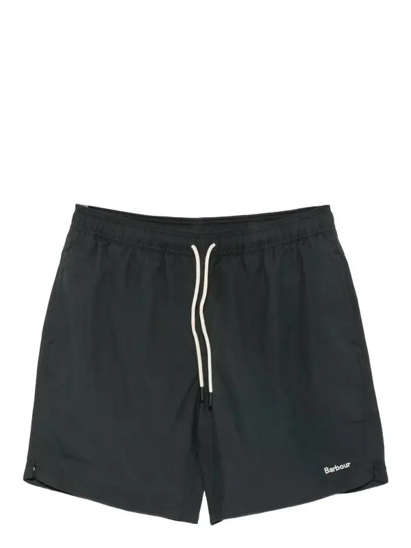 Barbour Staple Drawstring Swim Shorts - Black