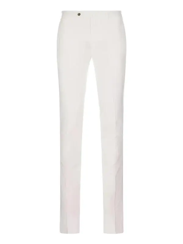 PT TORINO Slim Fit Trousers - White