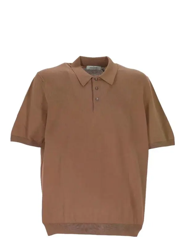 GRAN SASSO Short-sleeve Polo Shirt - Brown