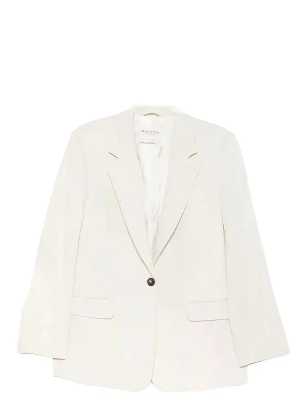 Marc O'polo Single-breasted Notched-lapel Blazer - Neutrals