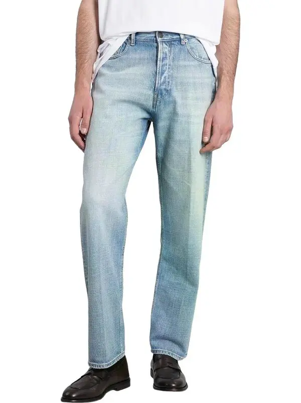GRIFONI Faded Effect Jeans - Blue
