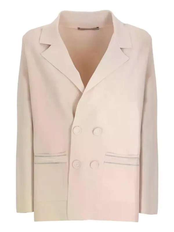 D.exterior Double-breasted Crystal-embellished Jacket - Neutrals